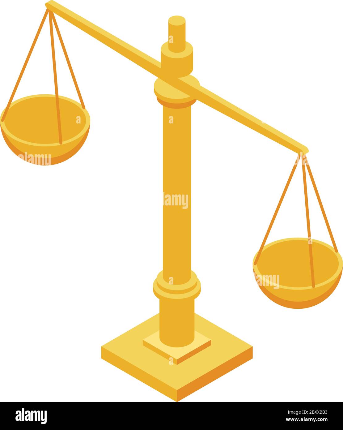 Judge balance icon, isometric style Stock Vector Image & Art - Alamy