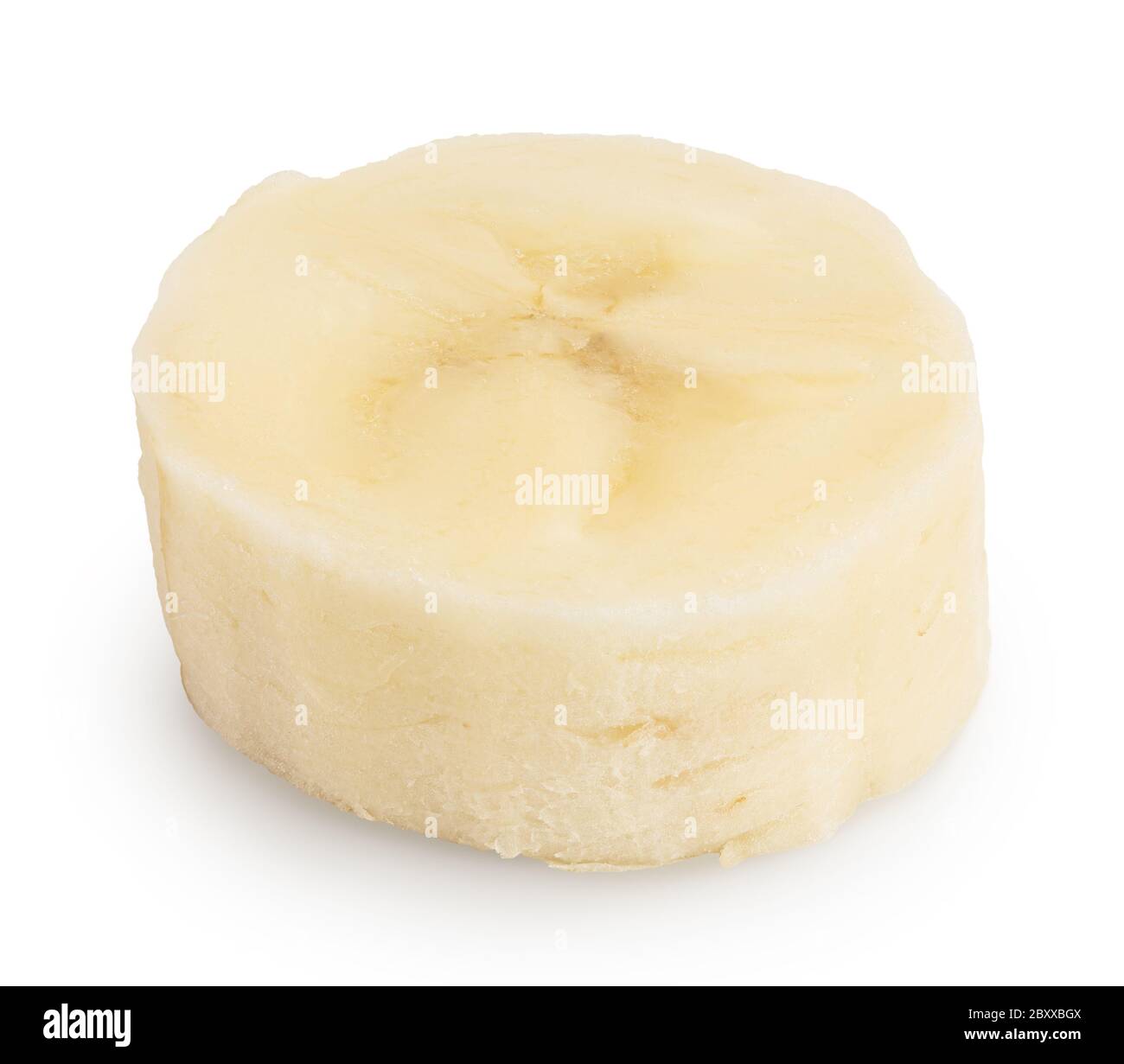 banana piece isolated on white background with clipping path and full ...