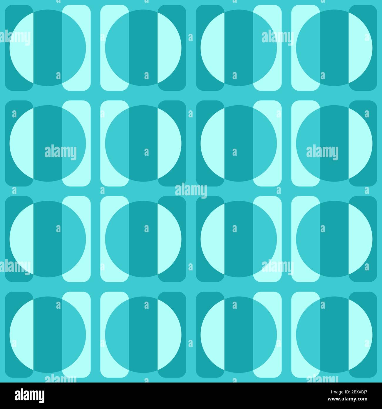 Simple abstract geometric design. Rounded repeated pattern for textile ...