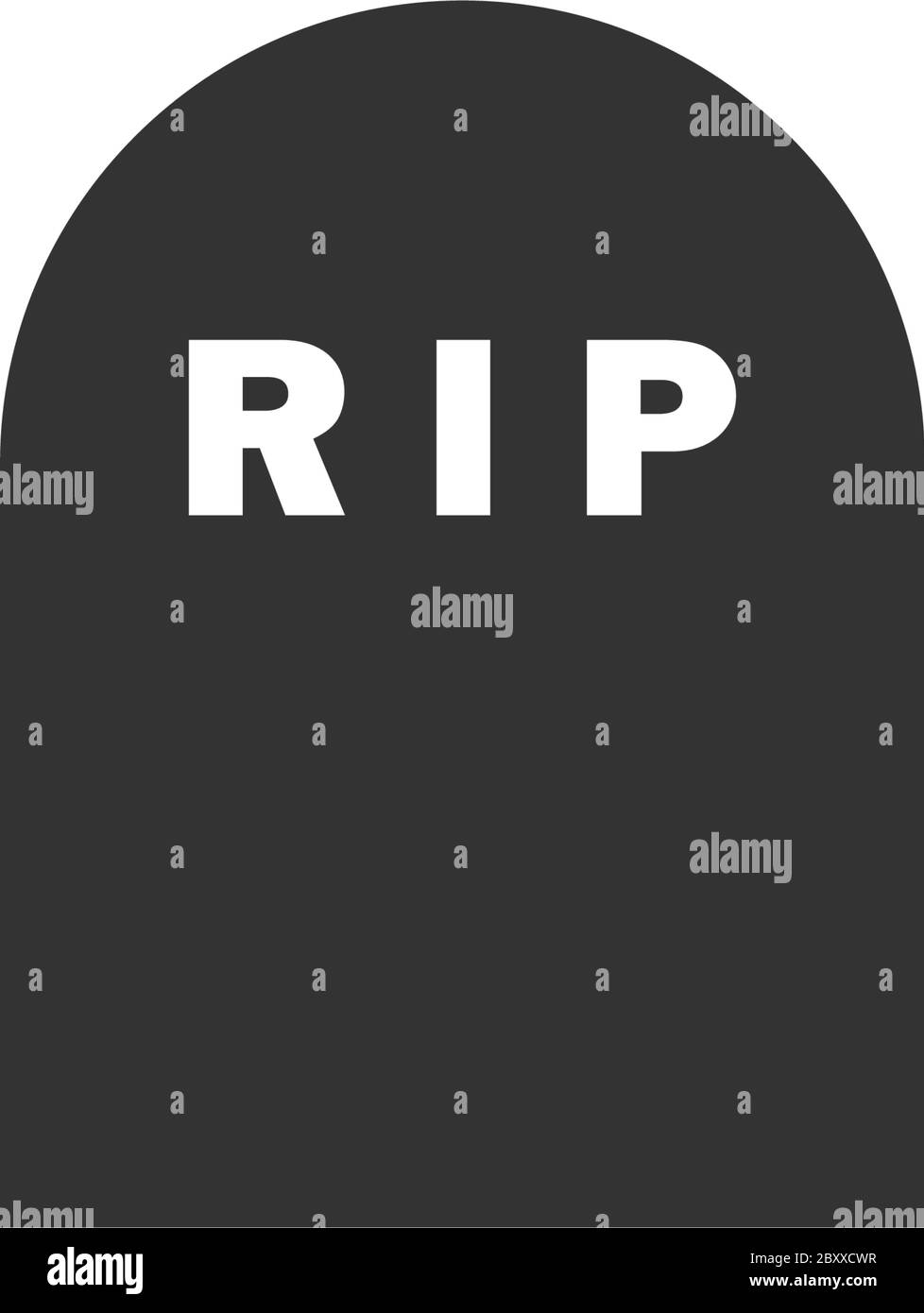 Headstone icon in black Stock Vector Images - Alamy