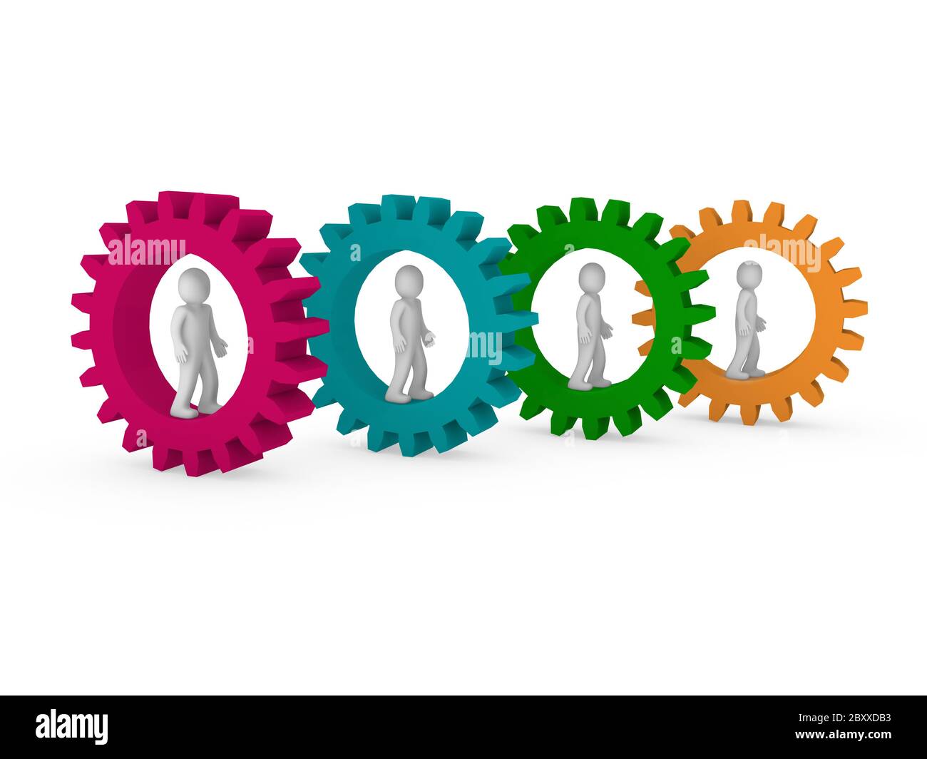 Gear teamwork Cut Out Stock Images & Pictures - Alamy