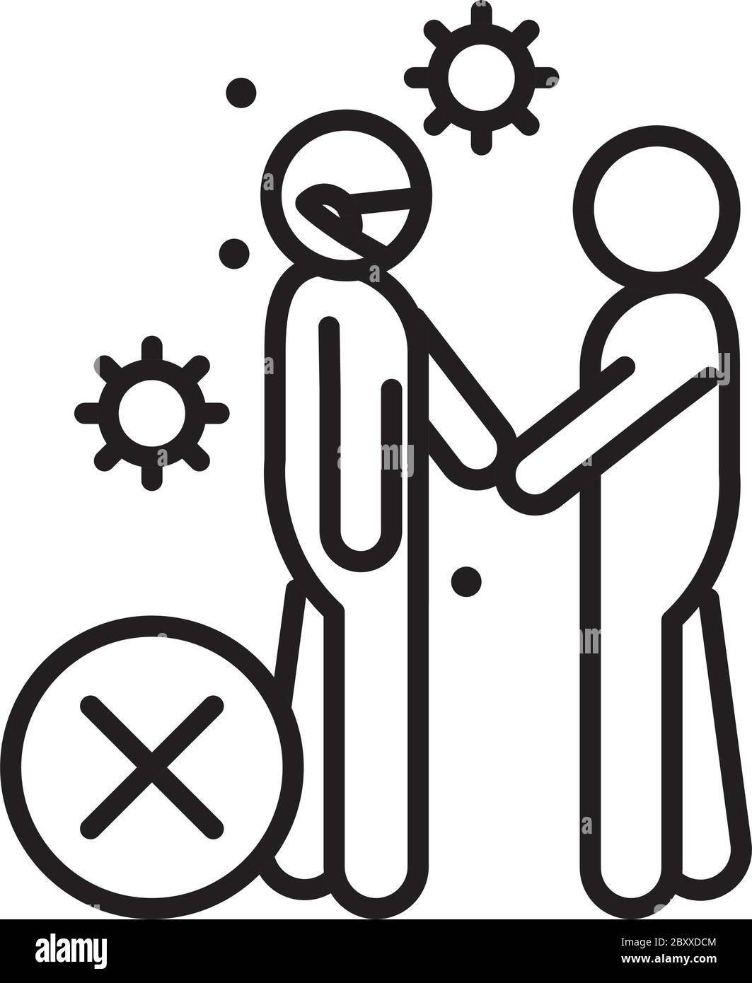 covid 19 coronavirus social distancing prevention, avoid handshake ...