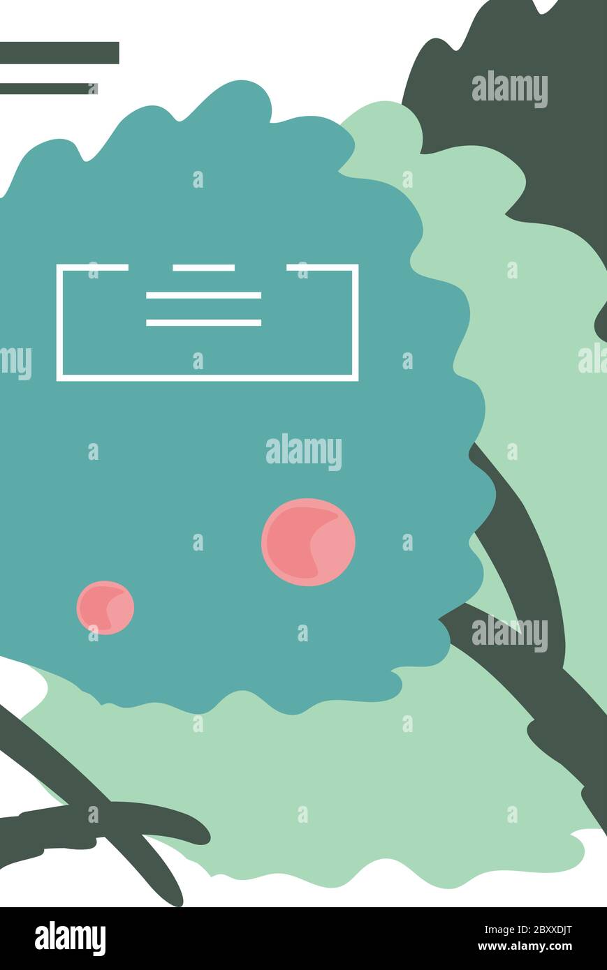 abstract design with nature inspired and abstract shapes vector ...