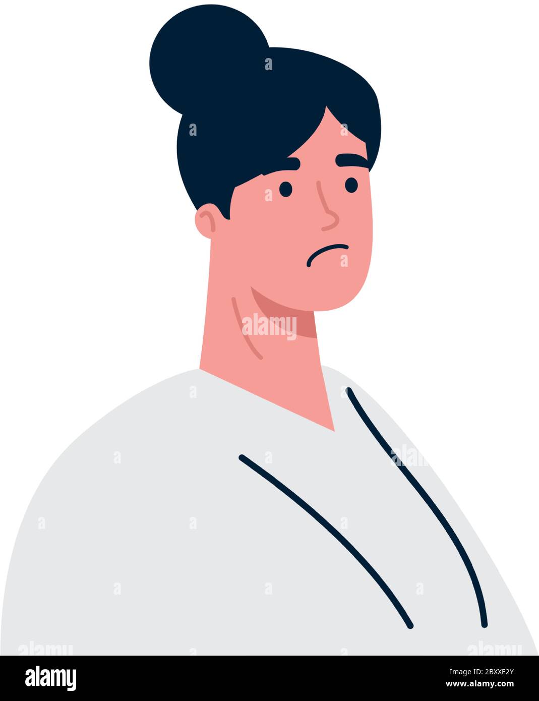 Isolated sad avatar woman vector design Stock Vector Image & Art - Alamy