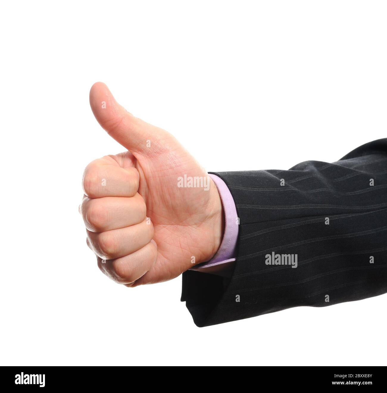 Thumbs up hand Stock Photo - Alamy