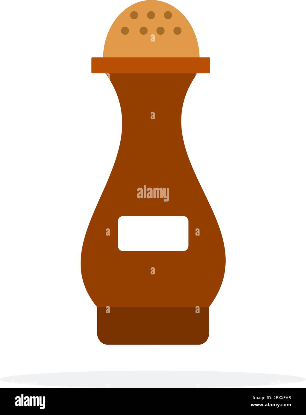 Salt shaker vector flat material design isolated object on white ...