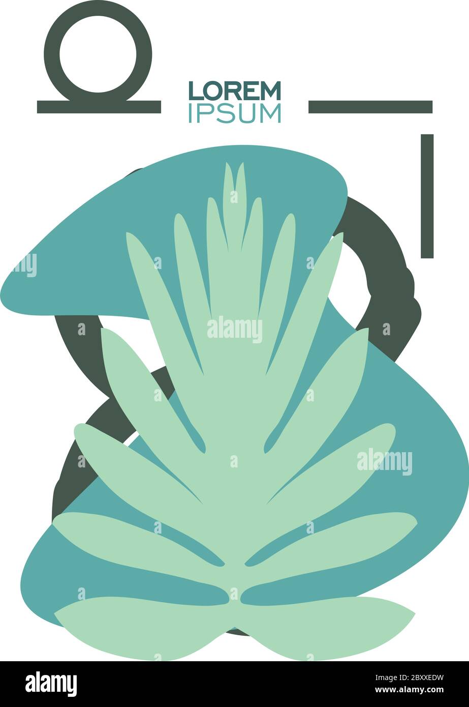 abstract design with nature inspired and abstract shapes vector ...