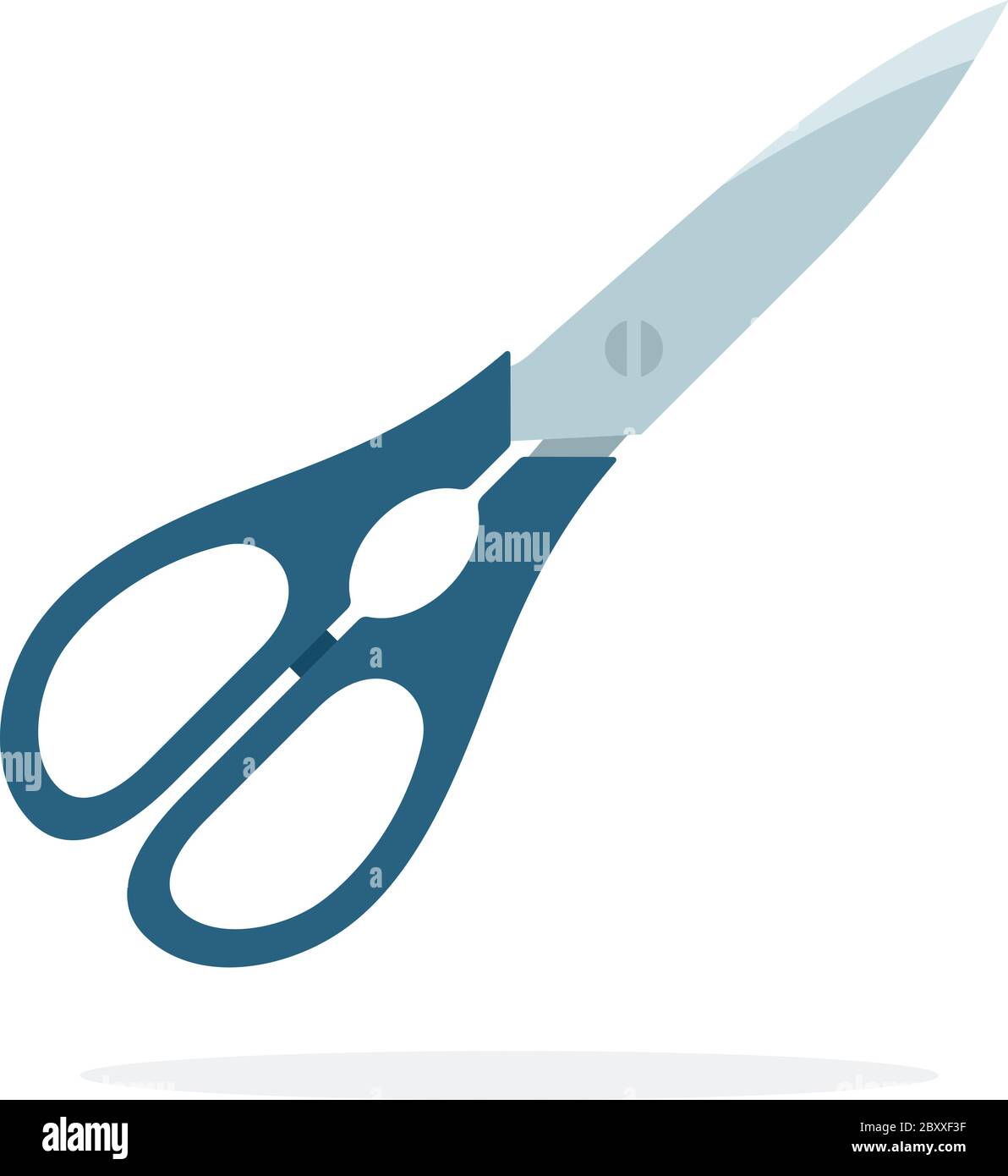 Culinary scissors vector flat material design isolated object on white ...