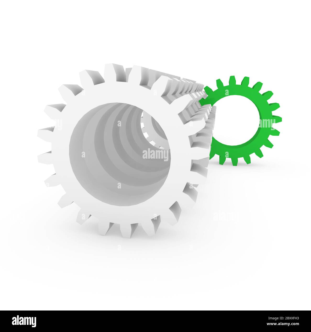 3d gear red Stock Photo - Alamy