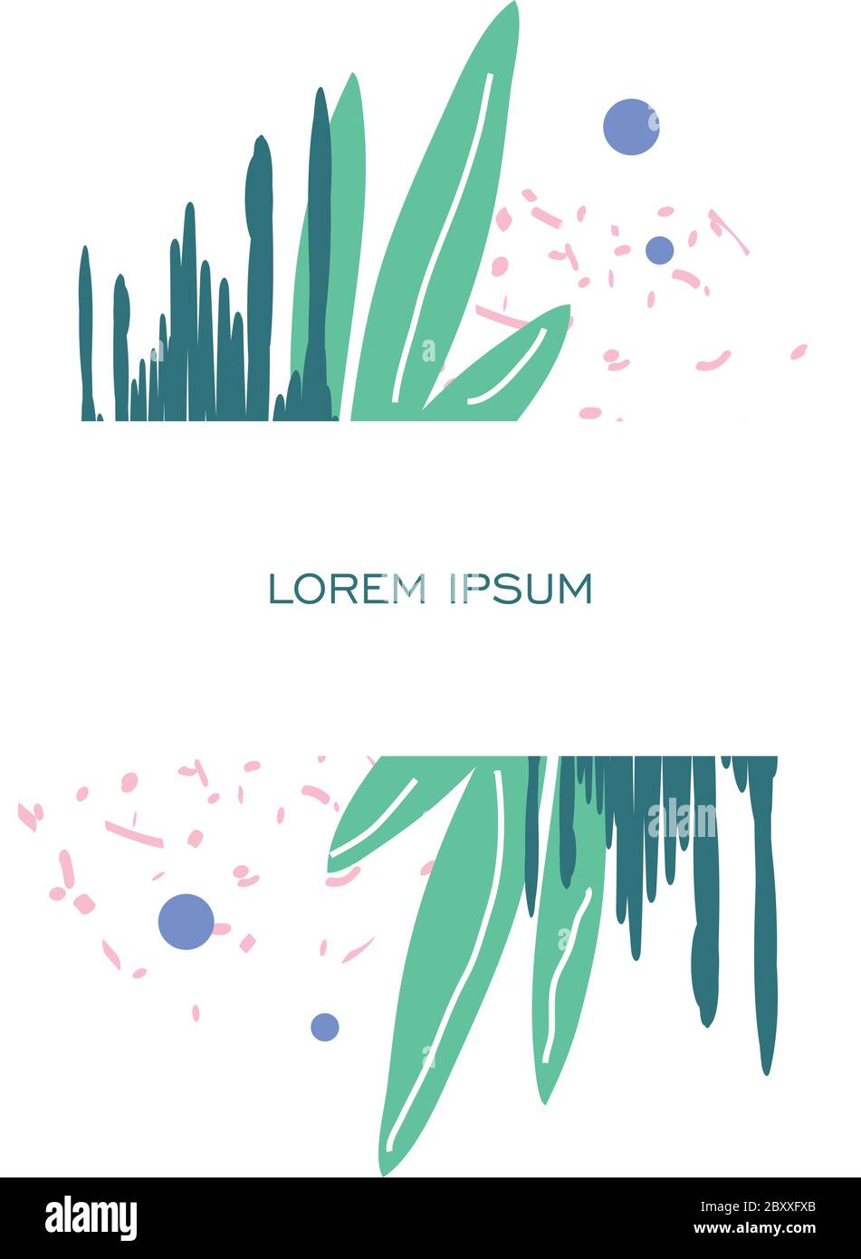 abstract design with nature inspired and abstract shapes vector ...