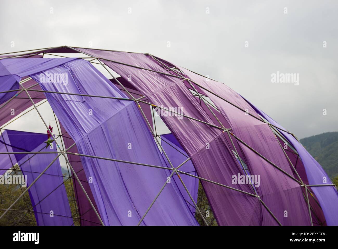 Mobile dome decoration design. A Geodesic Dome Tents. A hemispherical ...