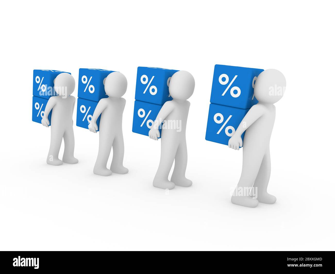 3d human sale cube Stock Photo - Alamy