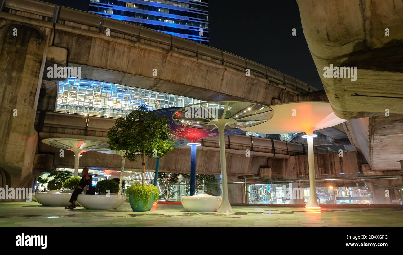 Siam Square in a shopping district in the heart of Bangkok, Thailand ...