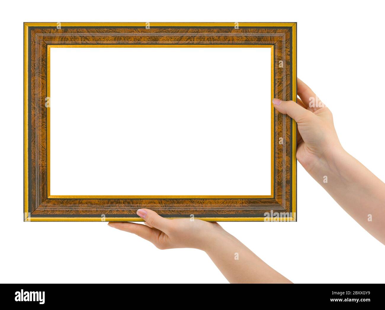 Frame in hands Stock Photo - Alamy