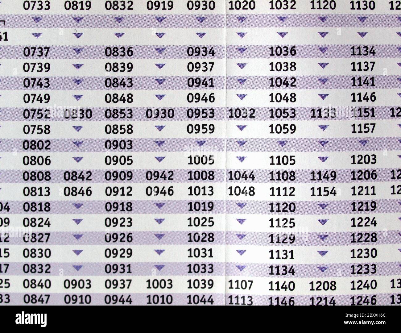 Metro train time table hi-res stock photography and images - Alamy