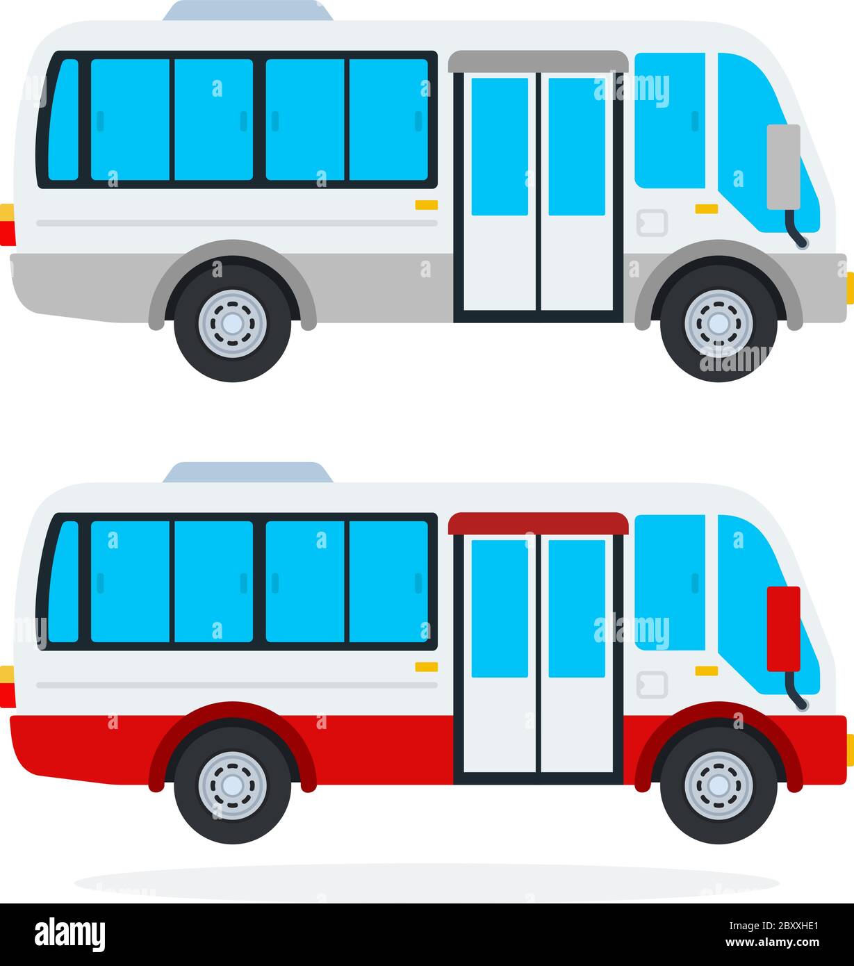 Urban Minibus vector flat isolated Stock Vector Image & Art - Alamy