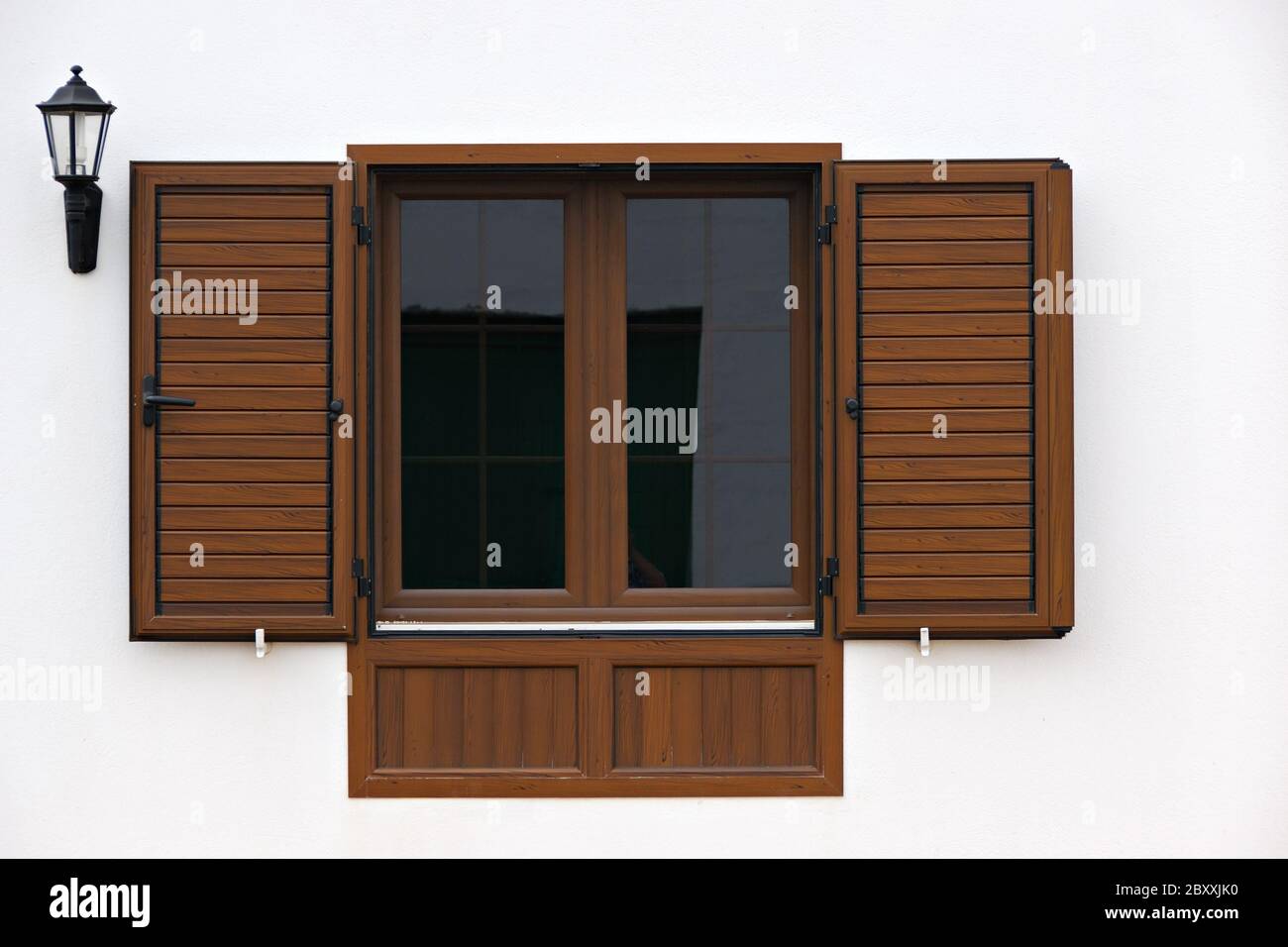 A traditional Spanish wooden window, Canary island Stock Photo - Alamy