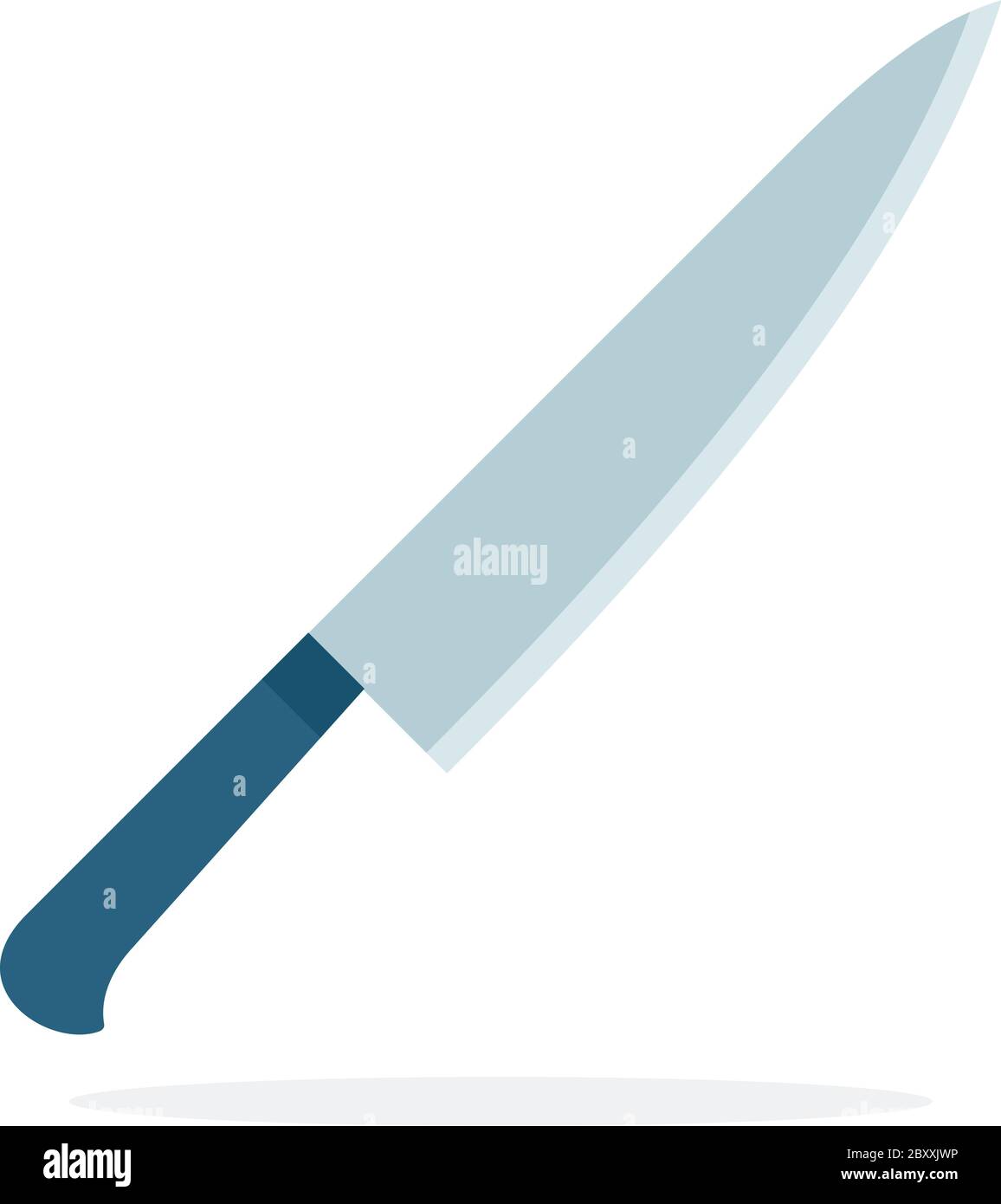 Chef's knife for chopping vector flat material design isolated object ...