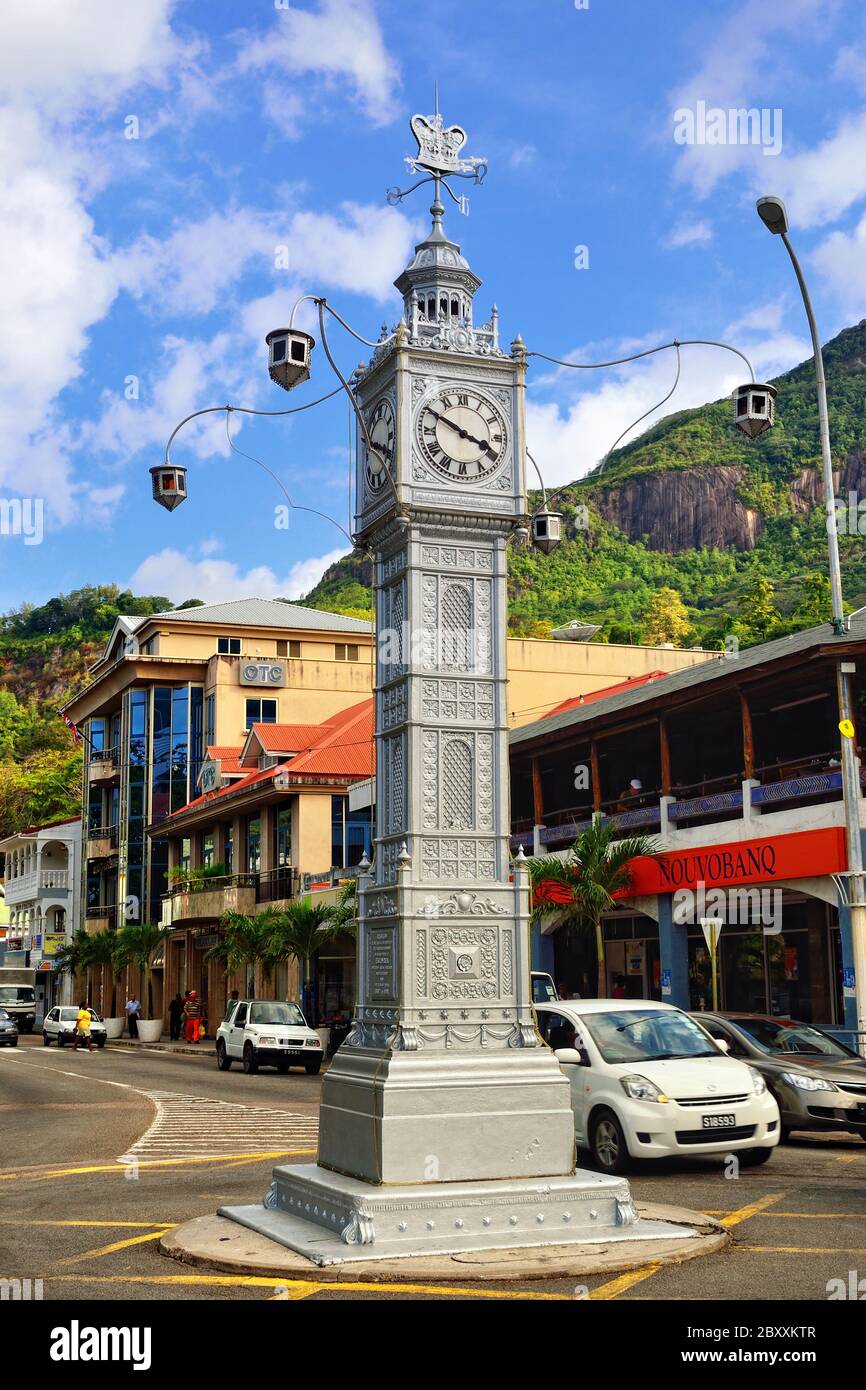 VICTORIA, SEYCHELLES – JULY 7: Victoria is smallest African capital ...