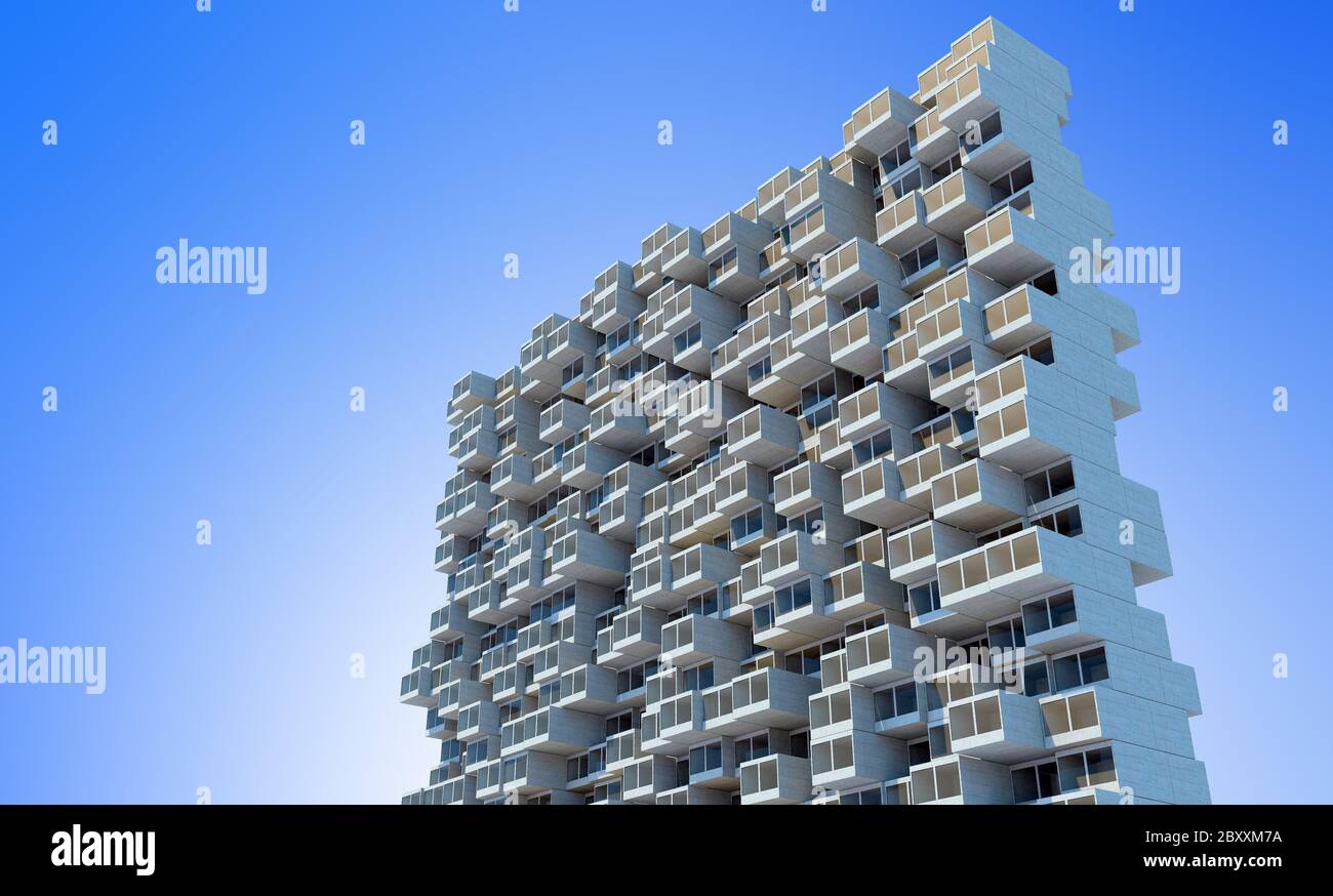 Future architecture. Futuristic building. modern . concept Stock Photo ...