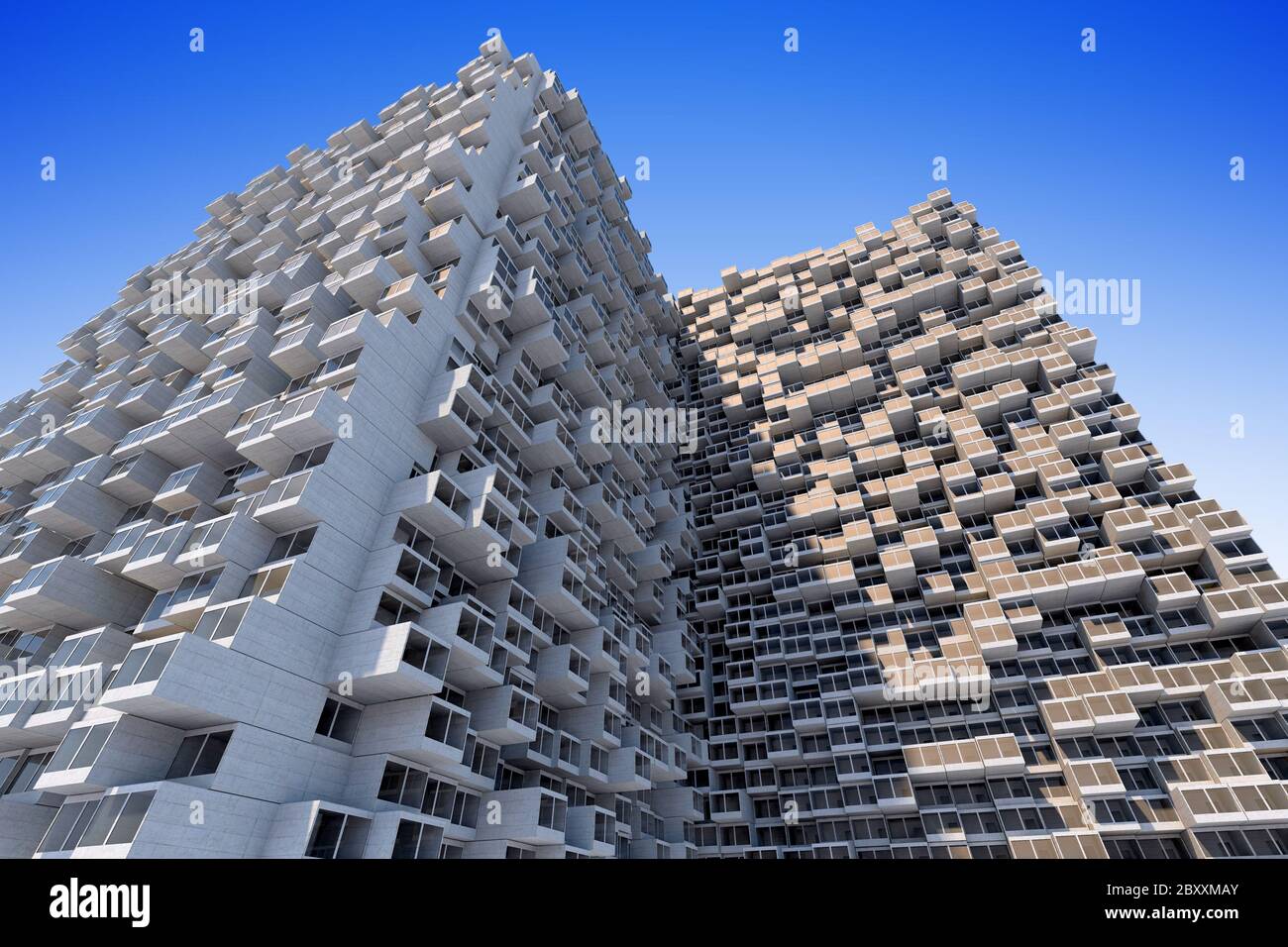 Future architecture. Futuristic building. modern . concept Stock Photo ...