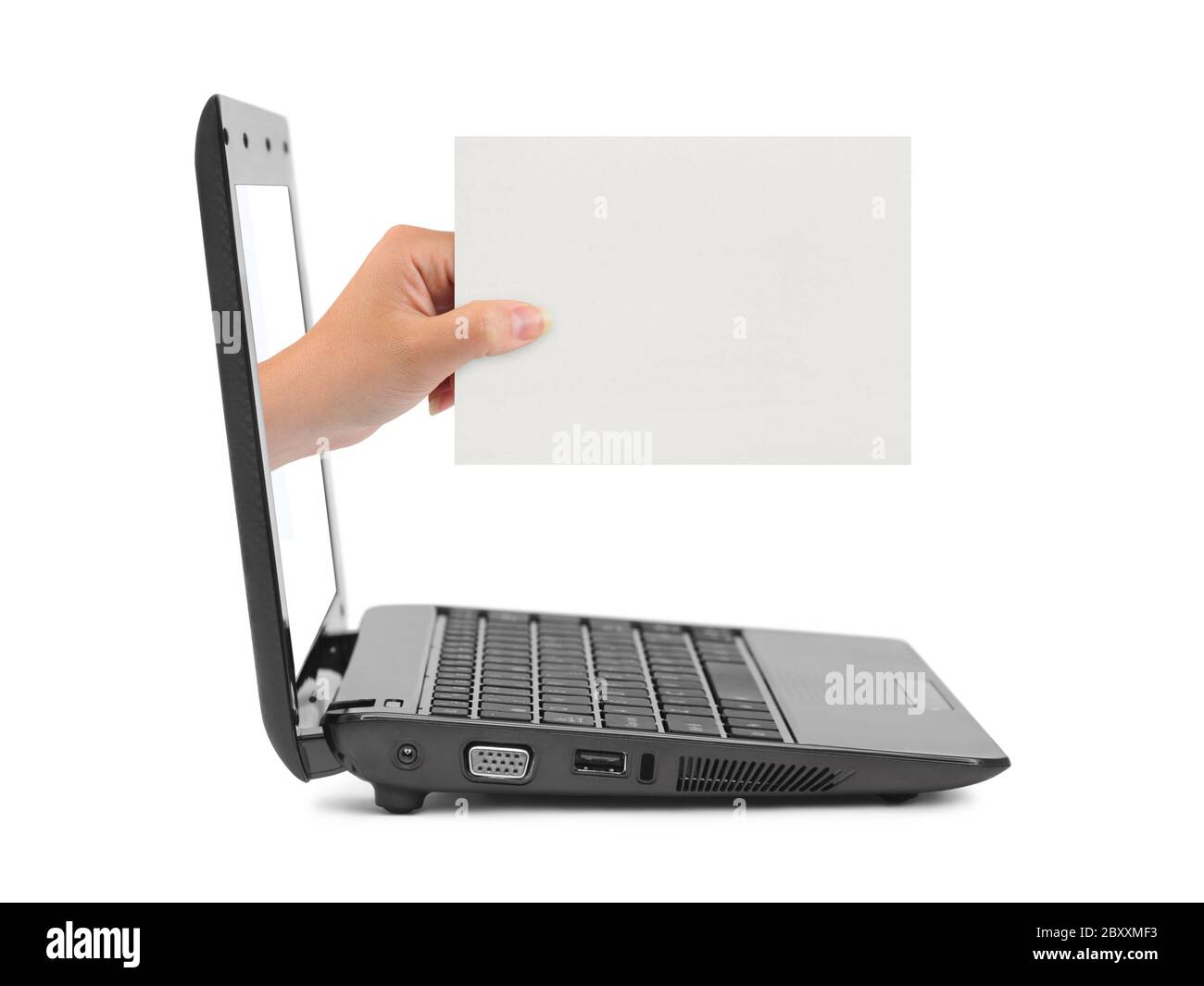 Blank card display Cut Out Stock Images & Pictures - Alamy