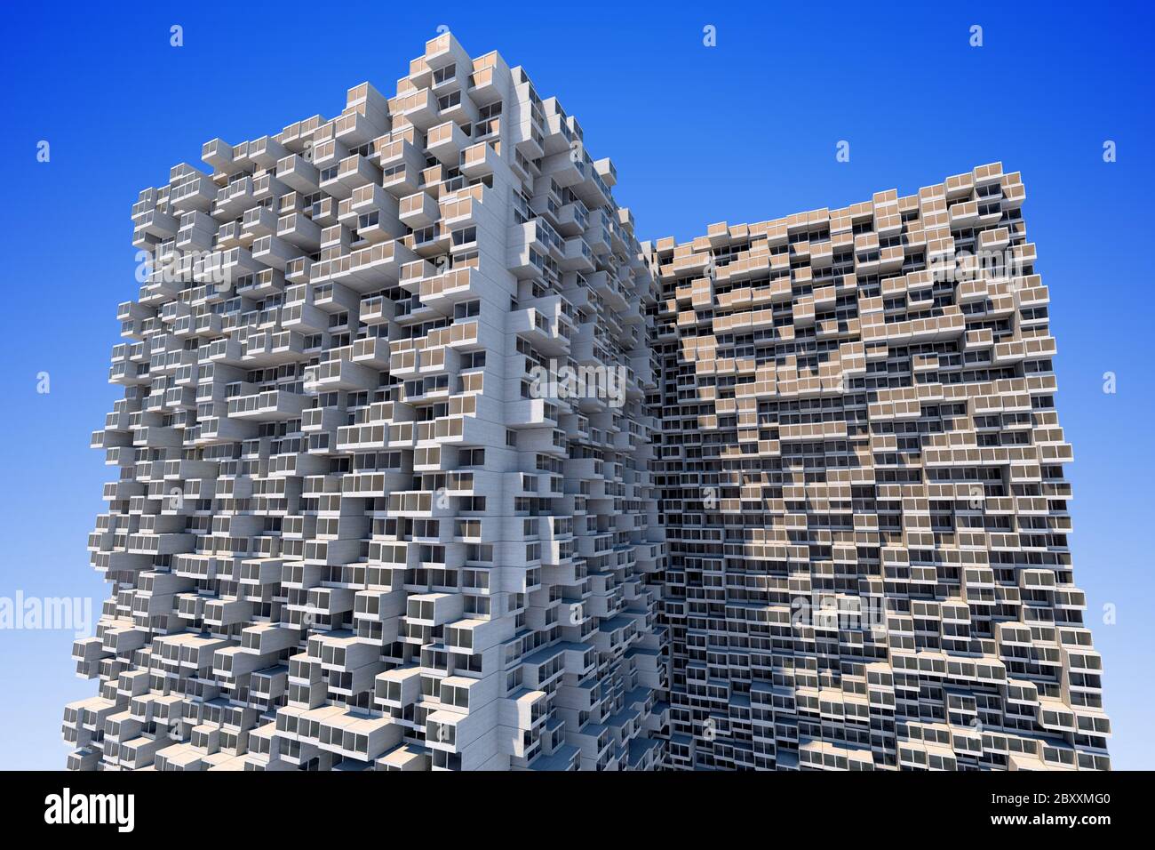 Future architecture. Futuristic building. modern . concept Stock Photo ...