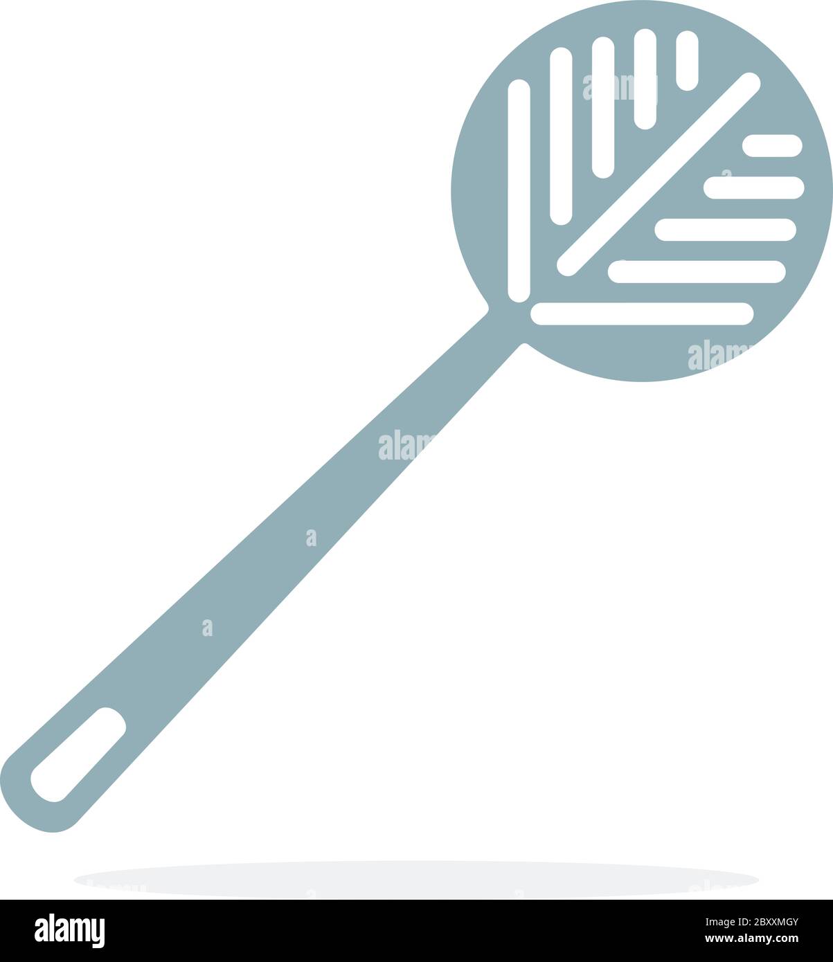 Nylon slotted skimmer vector flat material design isolated object on ...