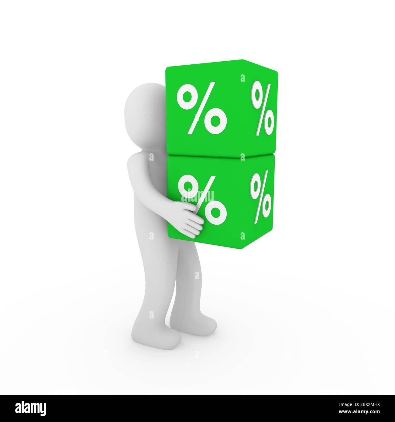 3d human sale cube Stock Photo - Alamy