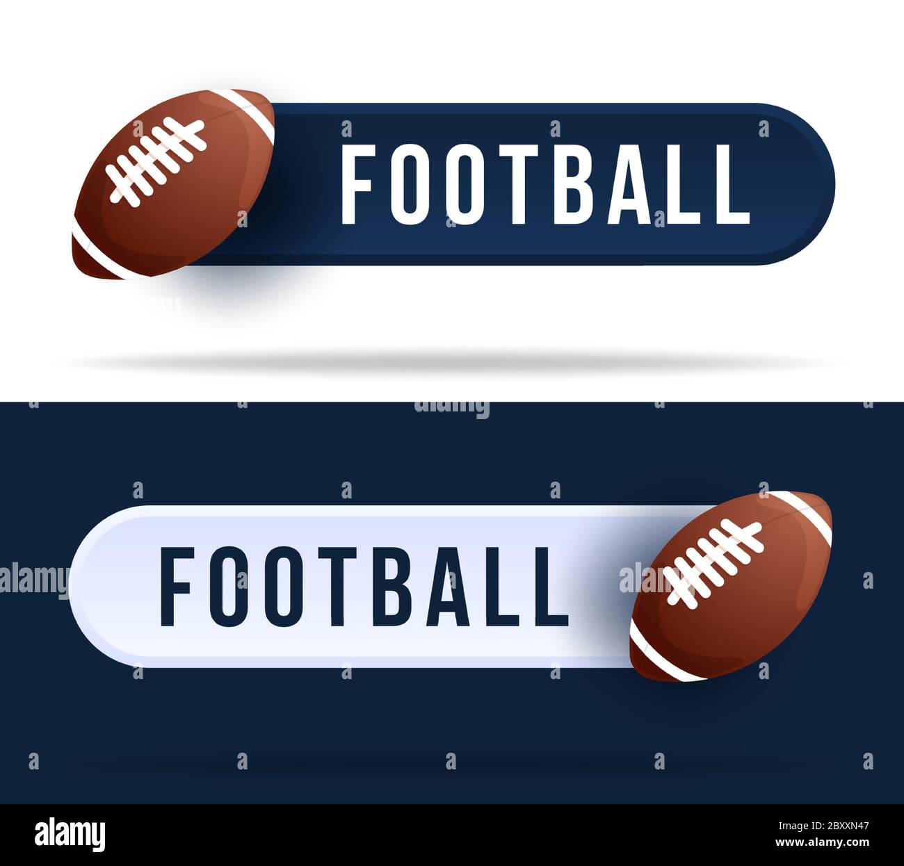Football toggle switch buttons. Vector illustration with basketball ...