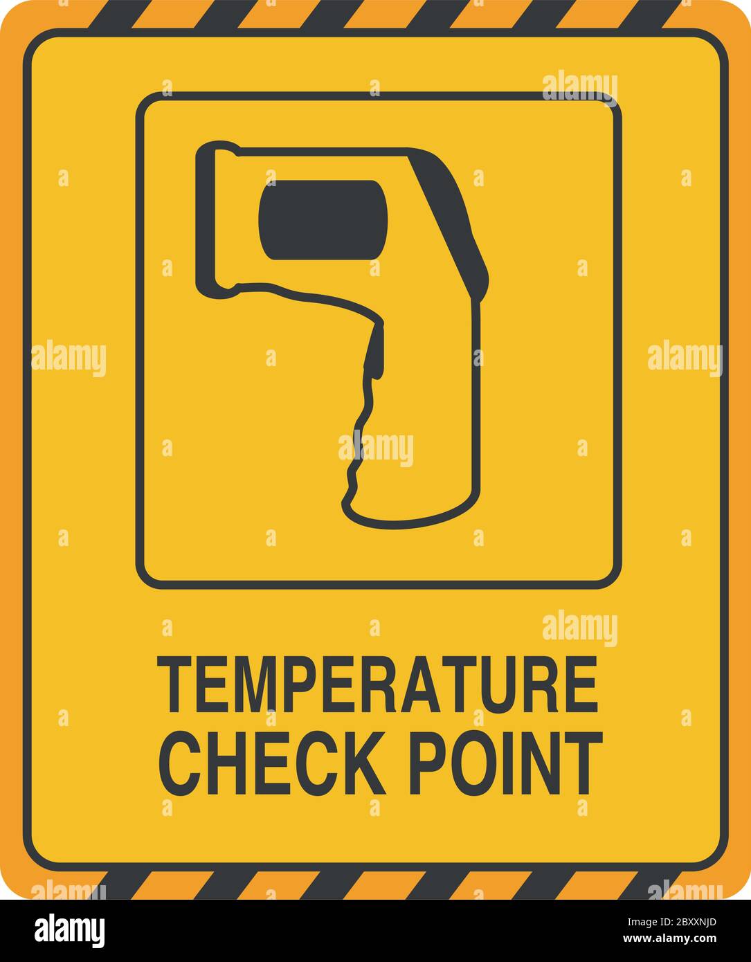 temperature check point on white background vector illustration design ...