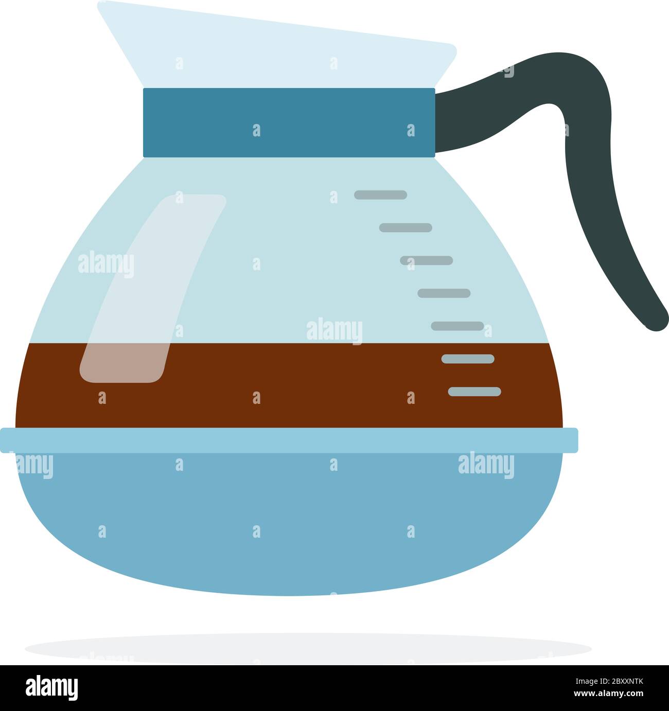 Pot pouring coffee white background Stock Vector Images - Alamy