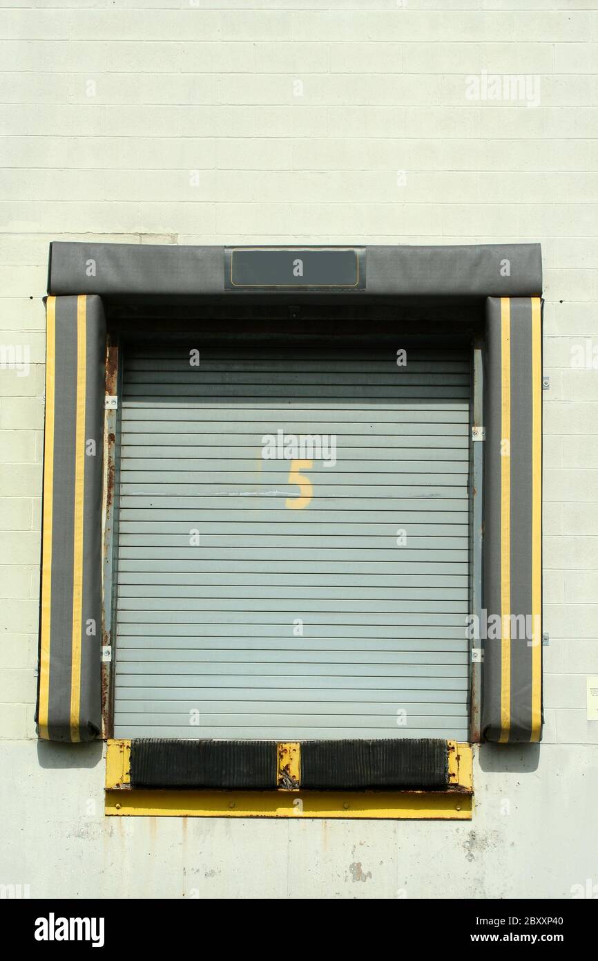 A Loading dock bay door Stock Photo - Alamy
