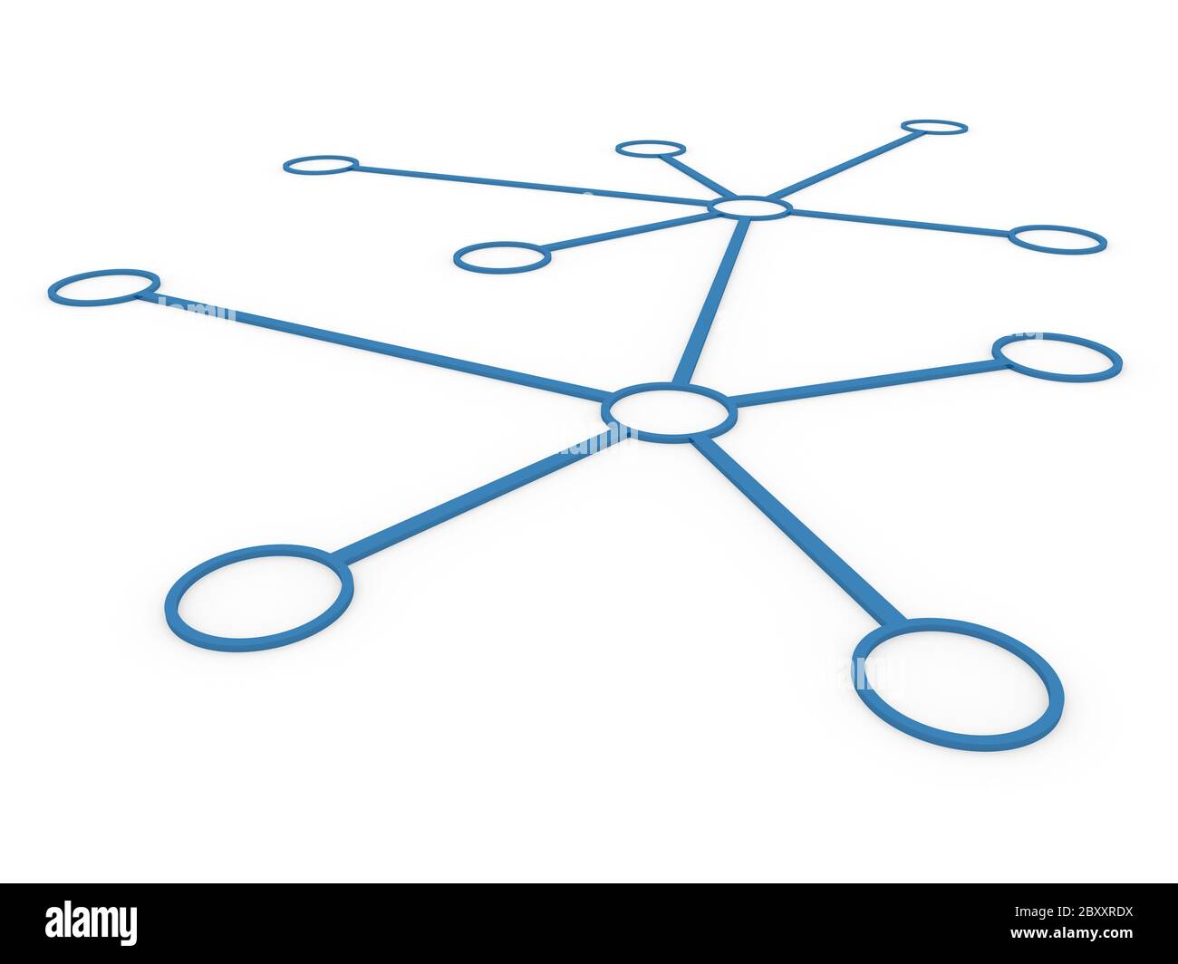3d network blue Stock Photo - Alamy