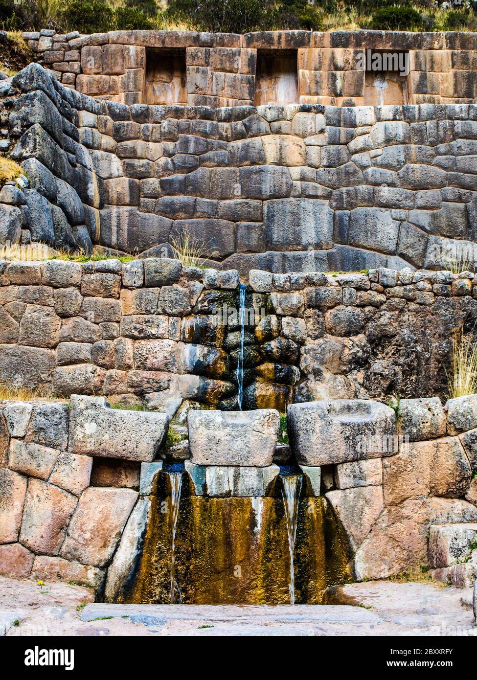 Inca's bath - Tambomachay near Cusco (Peru Stock Photo - Alamy