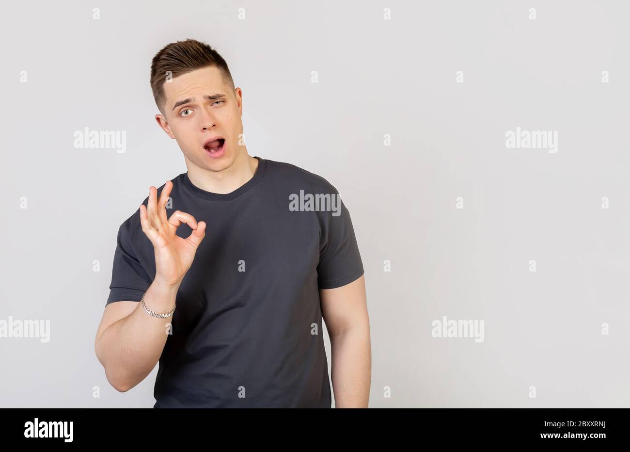 Man recommends like finger hi-res stock photography and images - Alamy