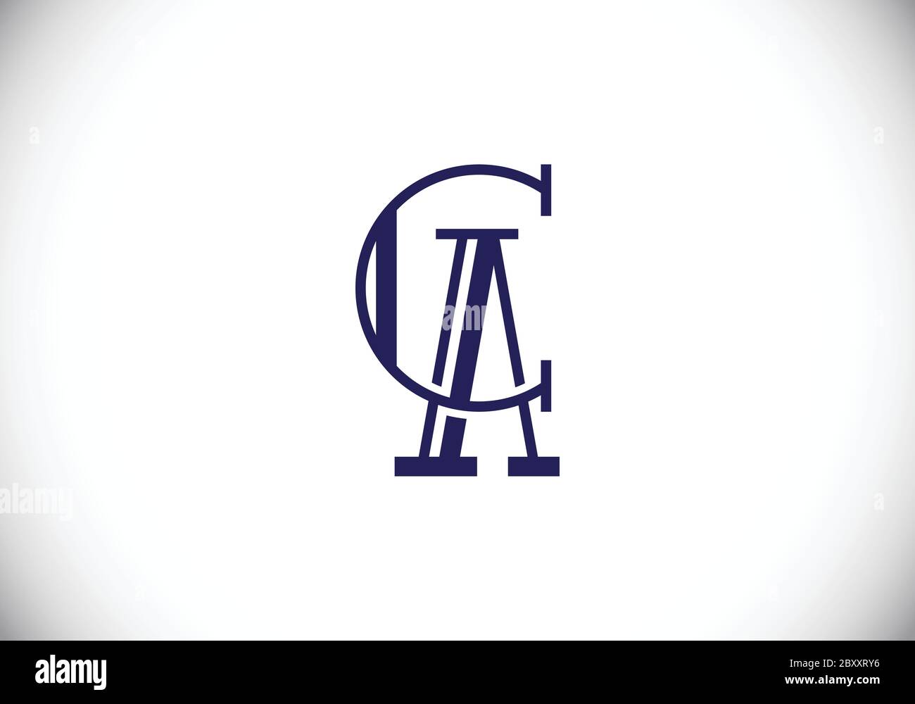 Initial Monogram Letter C A Logo Design Vector Template. C A Letter ...