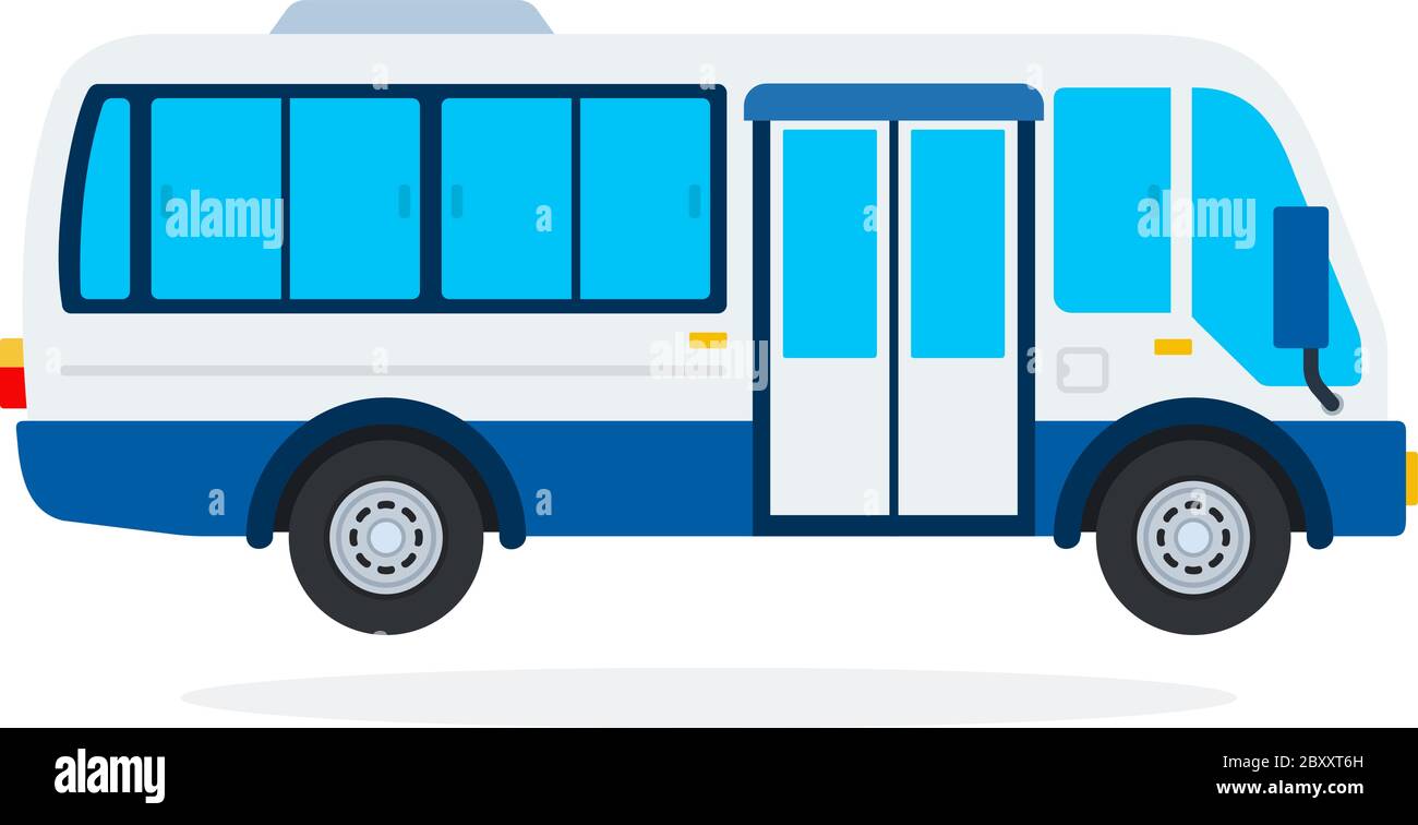 Minibus vector flat isolated Stock Vector Image & Art - Alamy