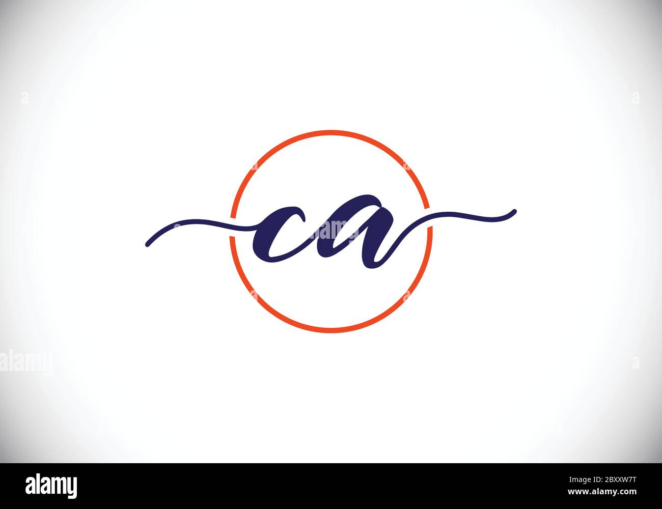 Initial Monogram Letter C A Logo Design Vector Template. C A Letter ...