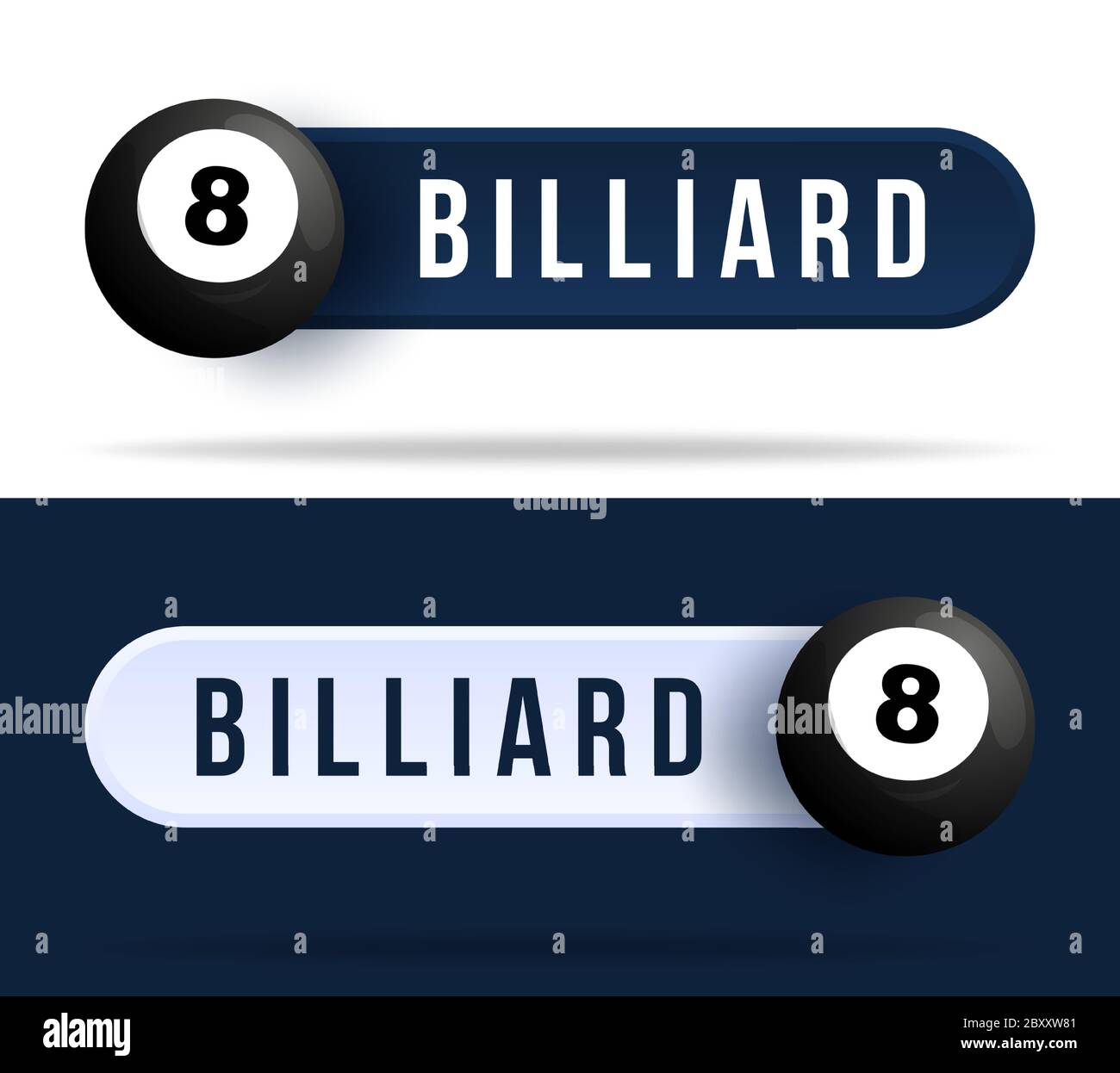 Billiard toggle switch buttons. Vector illustration with basketball ...