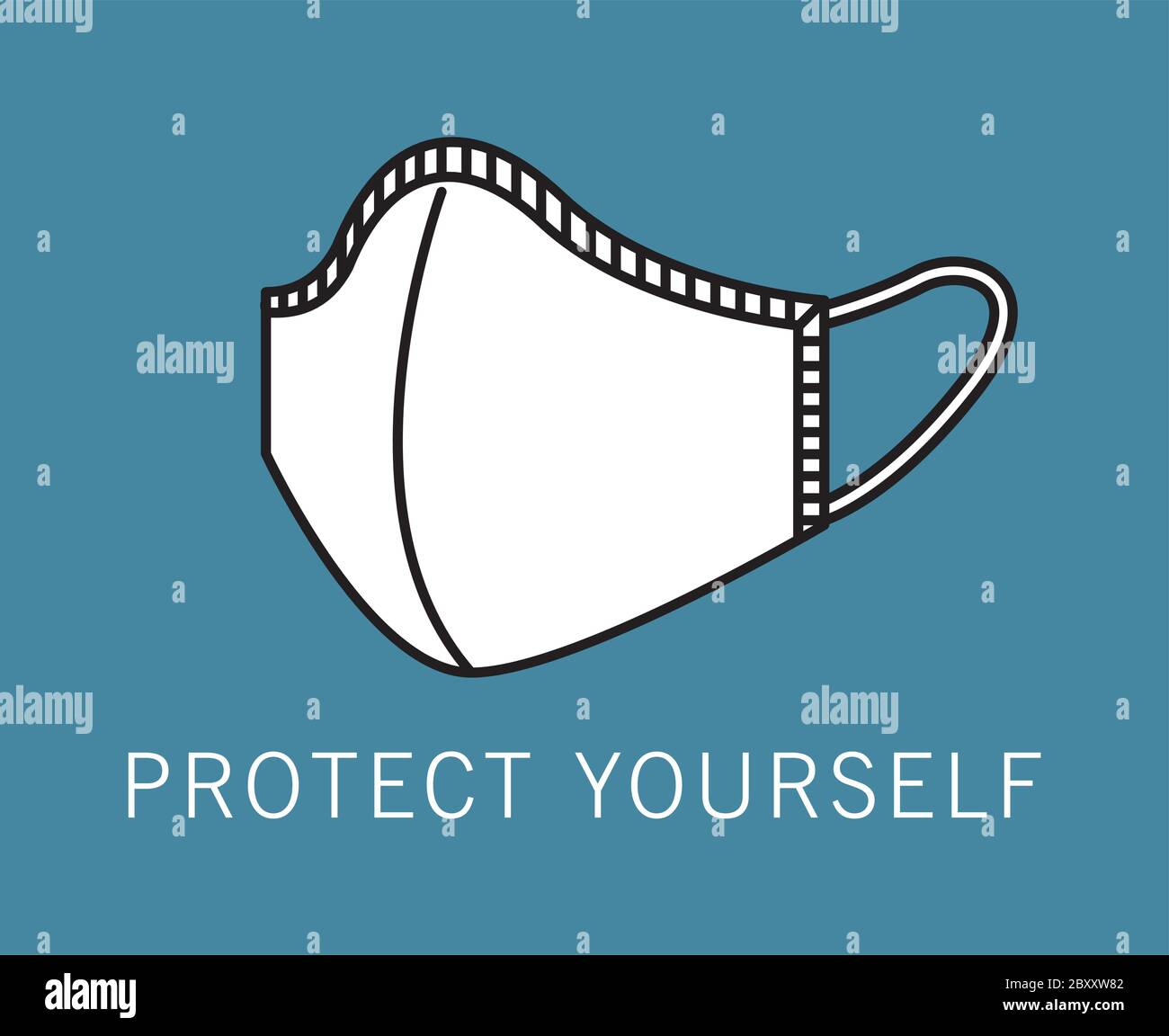 medical mask protection accessory for covid19 prevention method vector ...