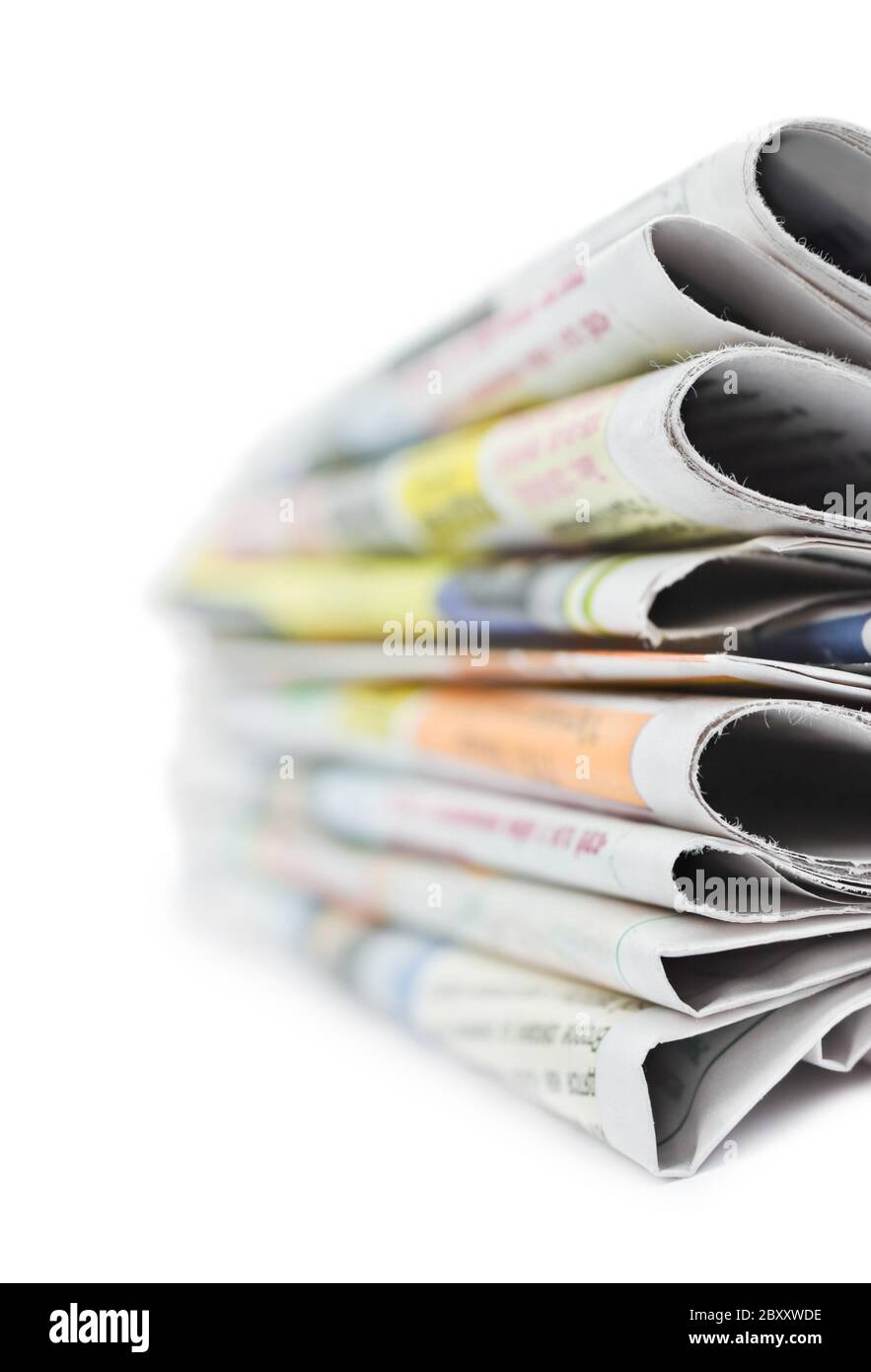 Stack of newspapers Stock Photo - Alamy