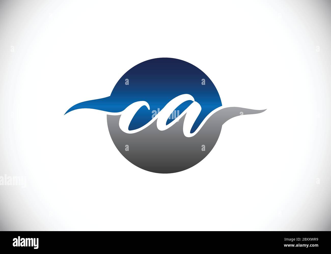 Initial Monogram Letter C A Logo Design Vector Template. C A Letter ...