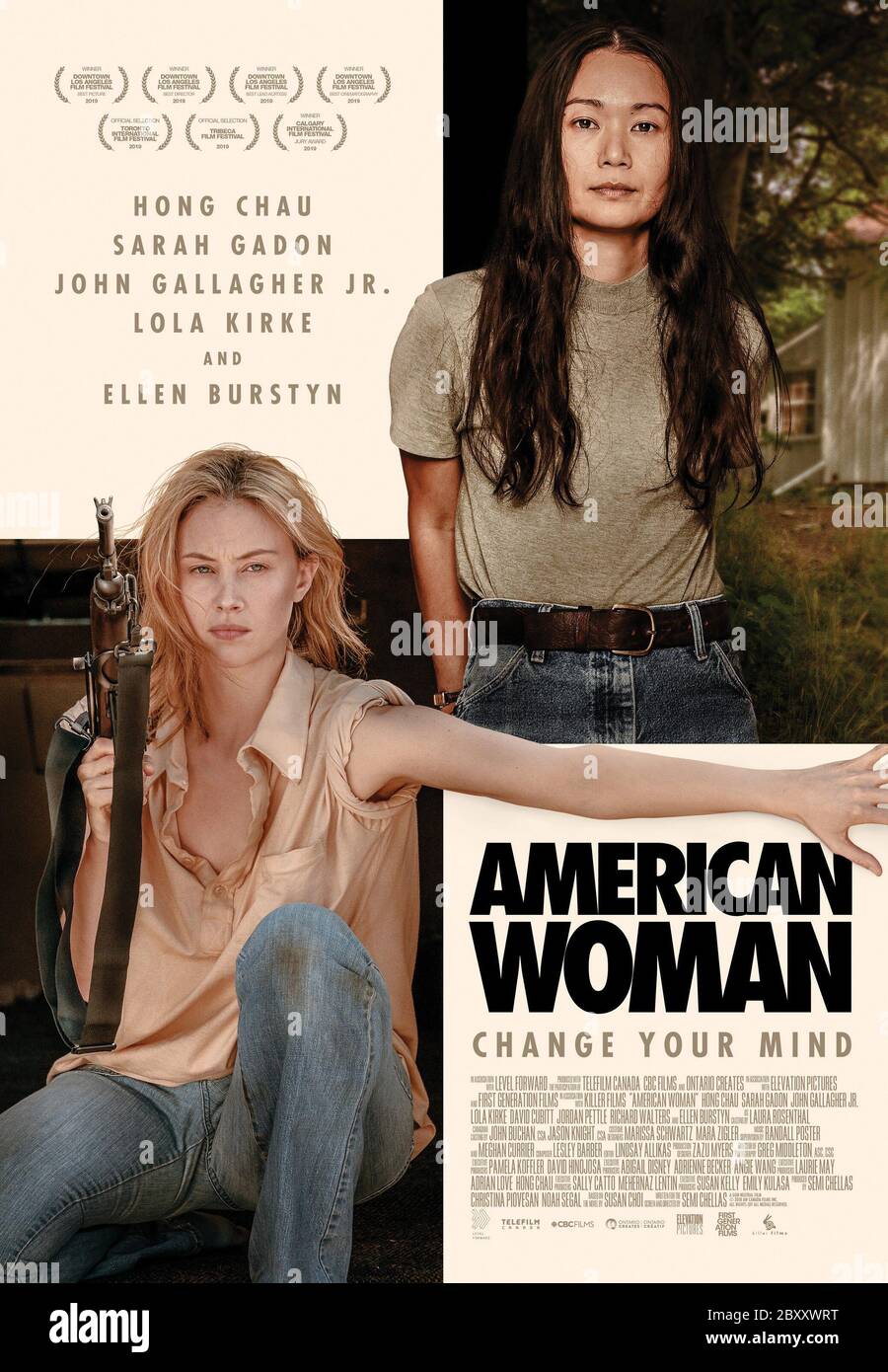 AMERICAN WOMAN, Canadian poster, from top: Hong Chau, Sarah Gadon, 2019 ...