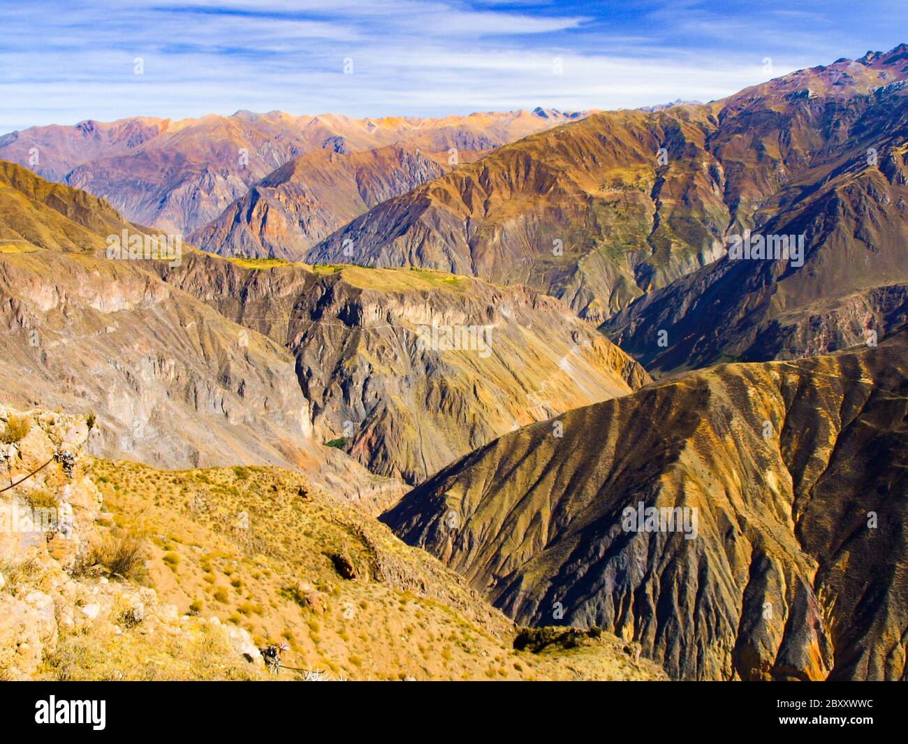 Colca Canyon - the deepest canyon of the World, Peru, South America ...