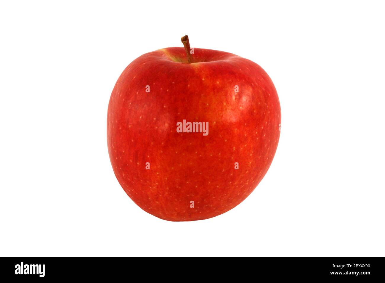 A Isolated red apple on white background Stock Photo - Alamy