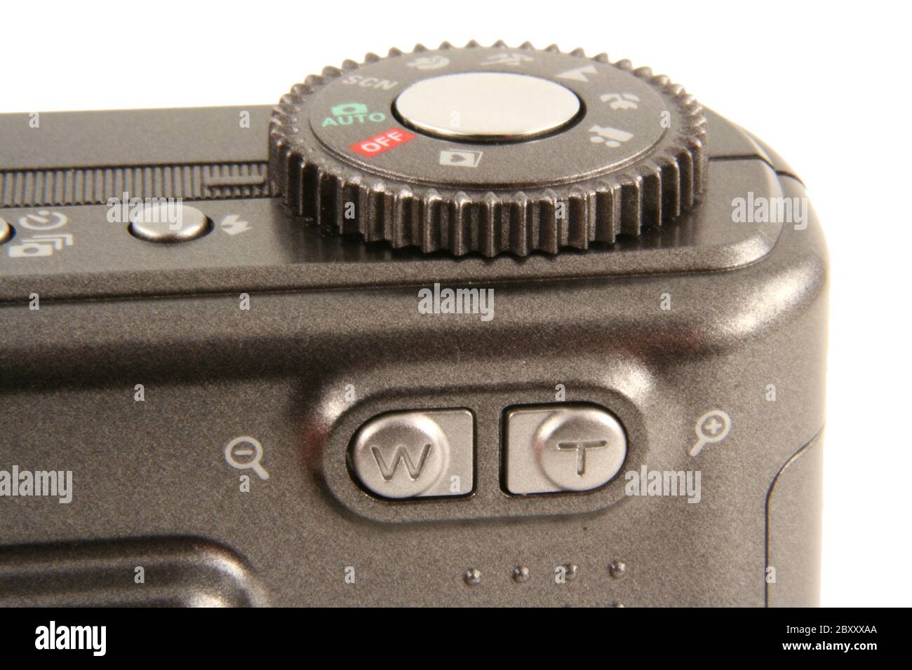 Isolated digital camera buttons on white Stock Photo - Alamy