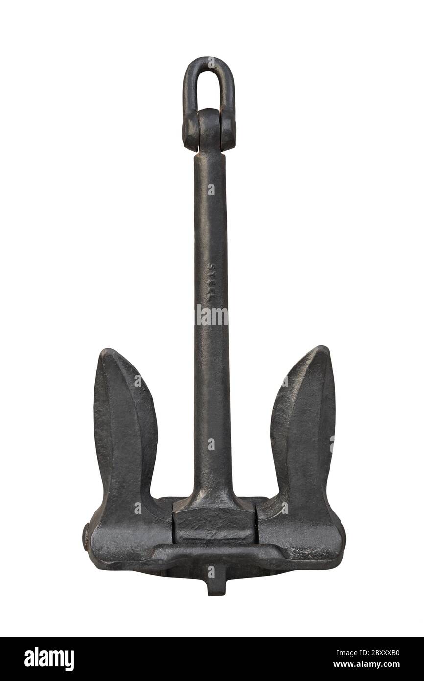 Old black anchor chain Cut Out Stock Images & Pictures - Alamy