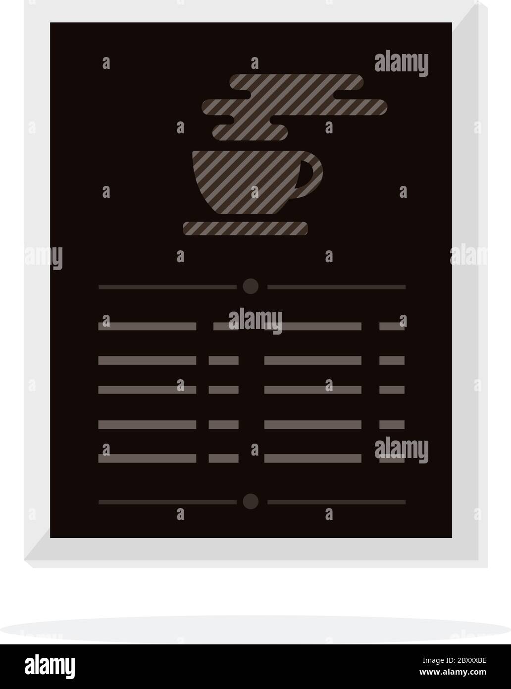 Bar cafe menu cover background hi-res stock photography and images - Alamy