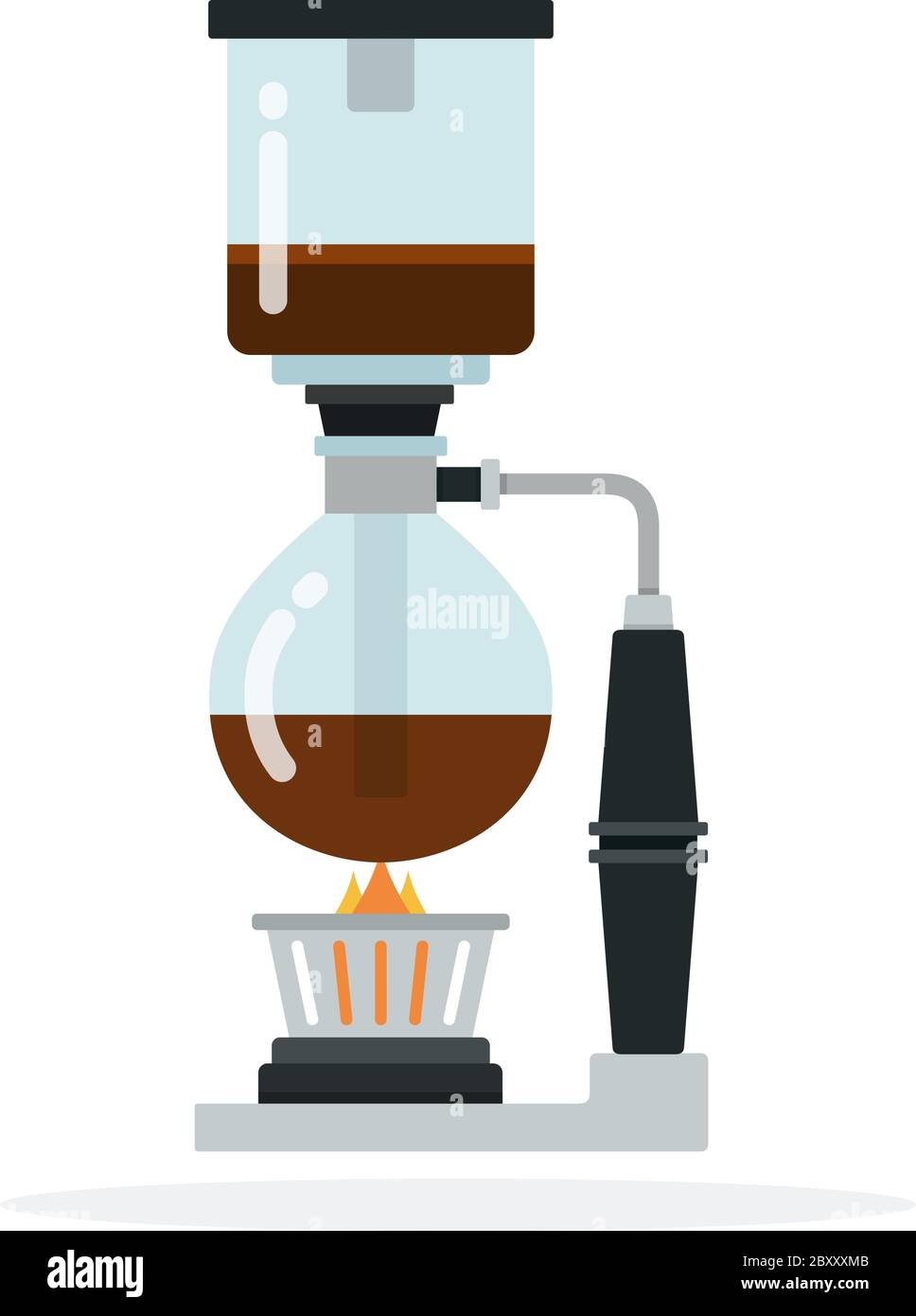 Vacuum coffee maker vector flat isolated Stock Vector Image & Art - Alamy
